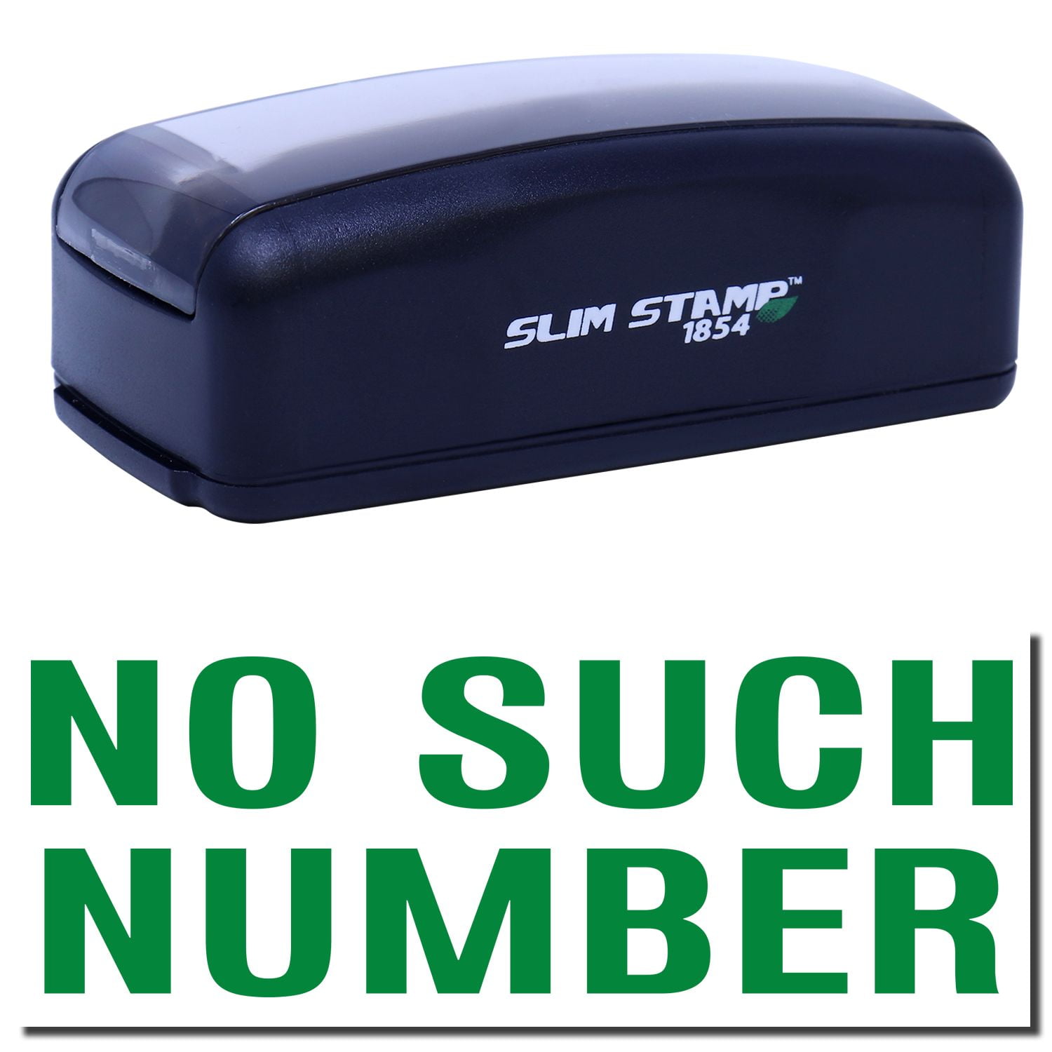 Large Pre-Inked No Such Number Stamp, Slim 1854, Ultra Slim Design ...