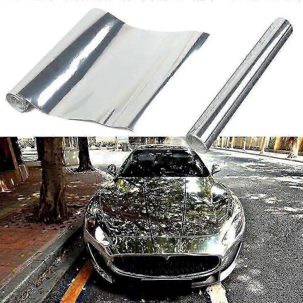 2025 Latest Model Car Electro Vinyl Film Coating Fiber Chrome Silver ...