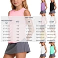 ATOGUTA Running Tank Tops for Girls Crew Neck Loose Undershirts Teens ...