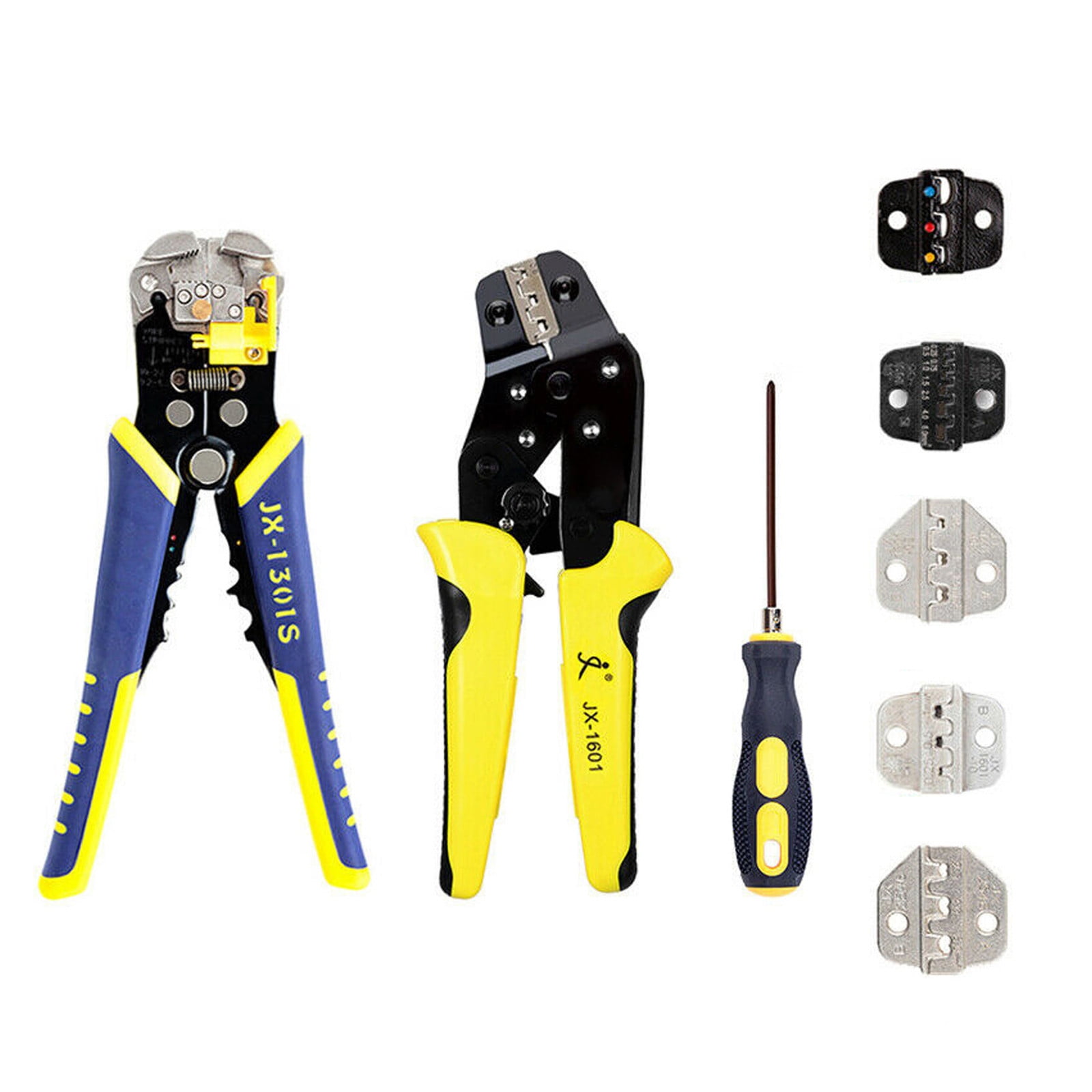 XZNGL Wire Crimper Multifunction Wire Crimper Kit Engineering Ratchet ...