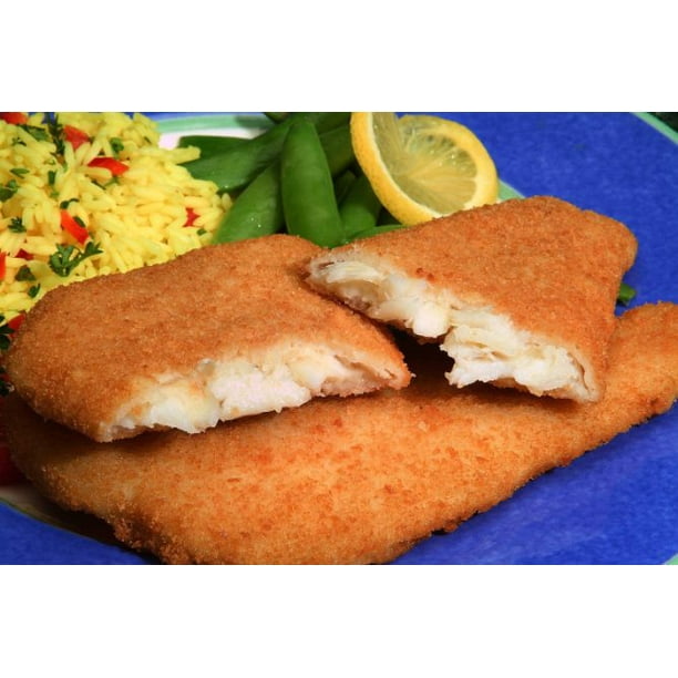 New Wave Kaptains Ketch Breaded Flounder Fillet, 4 to 5 Ounce - 18 per ...