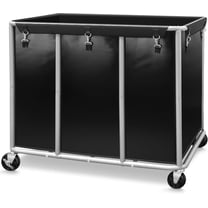 Commercial Laundry Cart with Wheels 420L Sturdy Steel Frame Heavy Duty ...