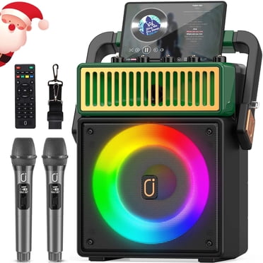 Technical Pro LIT8 Portable Bluetooth Karaoke Machine System w LED ...