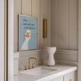 Affixzi Duck Bathroom Poster, Toothbrush Wall Art Print, Bathroom Decor ...