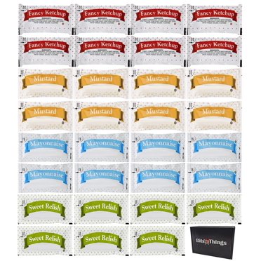 Heinz Small Picnic Variety Pack- 12 Mini Condiment Bottles (Ketchup ...