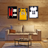 Sports Jersey Display Case, Large Lockable Shadow Box with 98% UV ...
