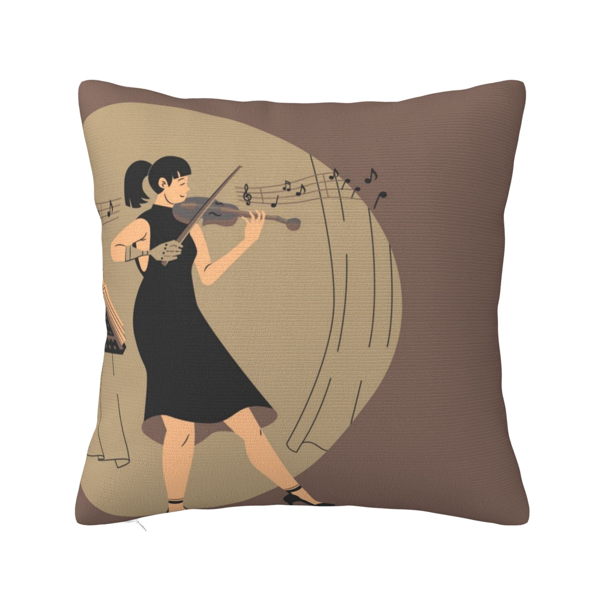 ZICANCN Musician Music Instrument Decorative Throw Pillow Covers ...