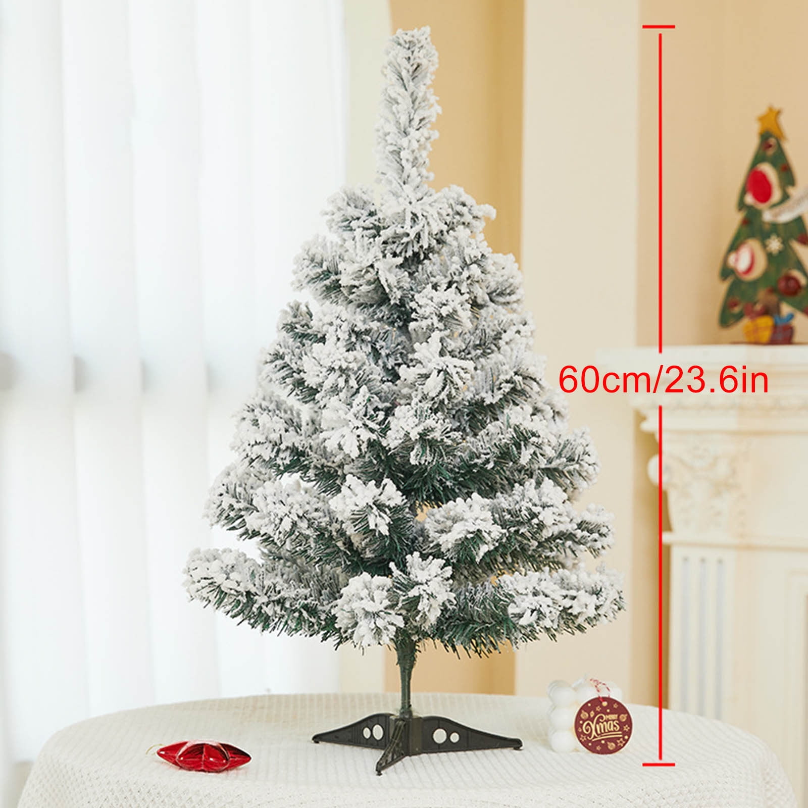 Click here for Aqestyerly Snow Flocked Christmas Tree Artificial... prices