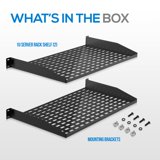 Pyle PLRSTN14UX2 - Pyle PLRSTN14UX2 - 1UX2 Server Rack Shelves ...