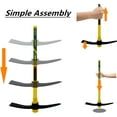 GloriousAMC Heavy Duty Mattock, 36" Fiberglass Handle, Yellow, Steel ...
