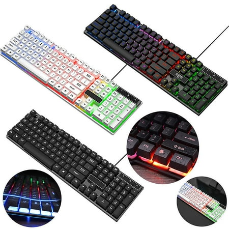 Universal Gaming Mechanical Keyboard 104 Keys Backlit Wired USB ...