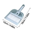 Blarkrus Mini Broom Set 12x7.09, Flexible Bristles Clean Hard-to-Reach ...