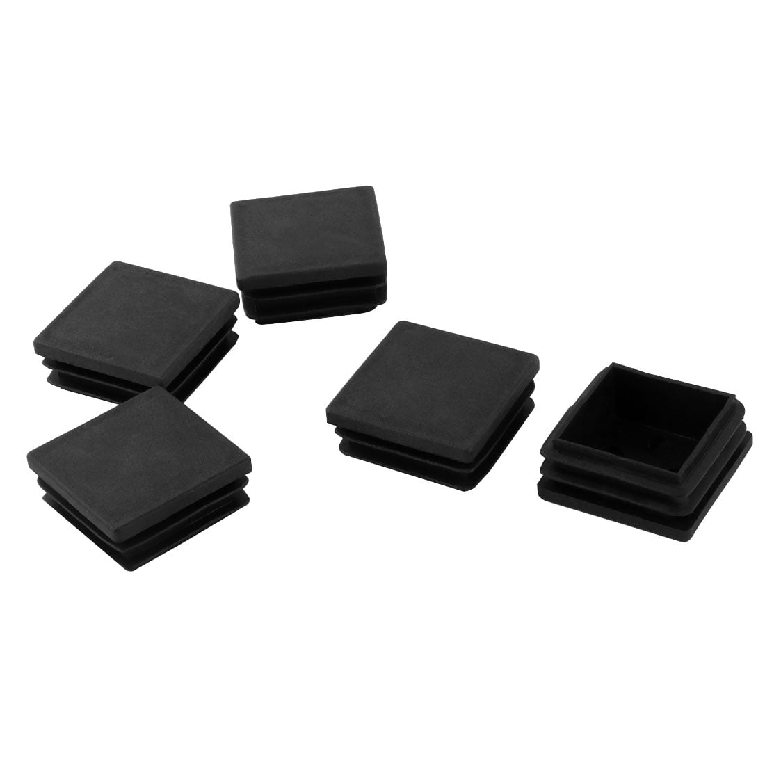 5pcs Plastic Square Blanking End Caps Tubing Tube Inserts 38mm x 37mm ...