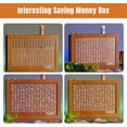 Cash Vault Wooden Savings Box, Wooden Savings Box 10000, 10000 Savings ...