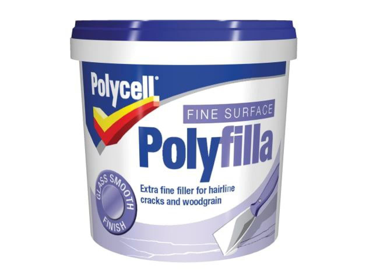 Polycell - Fine Surface Filler Tub 500g - Walmart.com