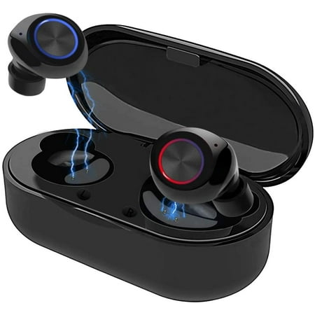 True Wireless Earbuds Bluetooth 5.0 with Charging Case,Mini HD Stereo ...