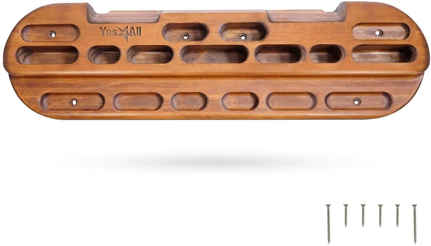 Yes4All Rock Climbing Hangboard Climbing Fingerboard for Strengthening ...