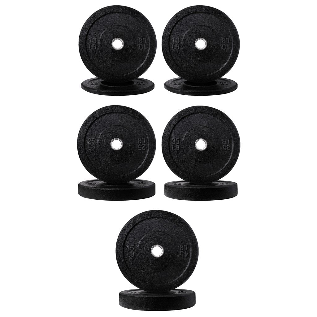 Zion Fitness Magma 2 Inch 260 Lb Crumb Bumper Plates Set Olympic Weight ...