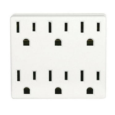 GoGreen Power 6-Outlet Wall Tap, Tan, 16000TT - Walmart.com
