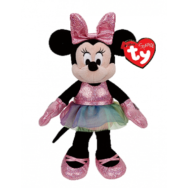 Disney Ty Minnie Mouse - Sparkle Pink Small Plush - Walmart.com