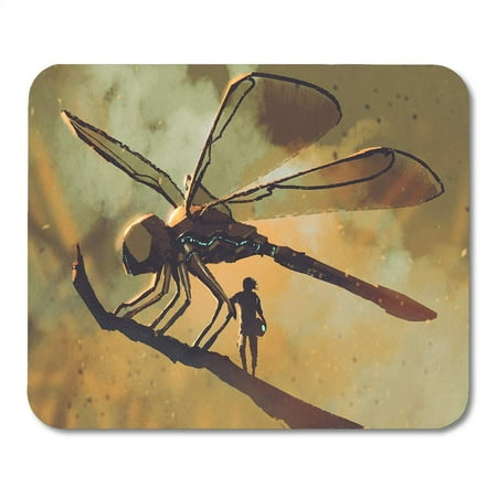 NUDECOR Colorful Robot Pilot Standing Giant Mechanical Dragonfly Sci Fi ...