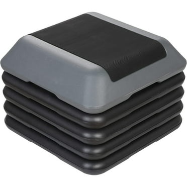 ZENSTYLE 16" x 16" Adjustable Aerobic Stepper Workout Platform with 4 ...