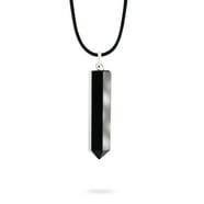 Raw Black Tourmaline Crystal Healing Pendant Necklace - Premium Carrying Pouch - Crystal Gifts ...