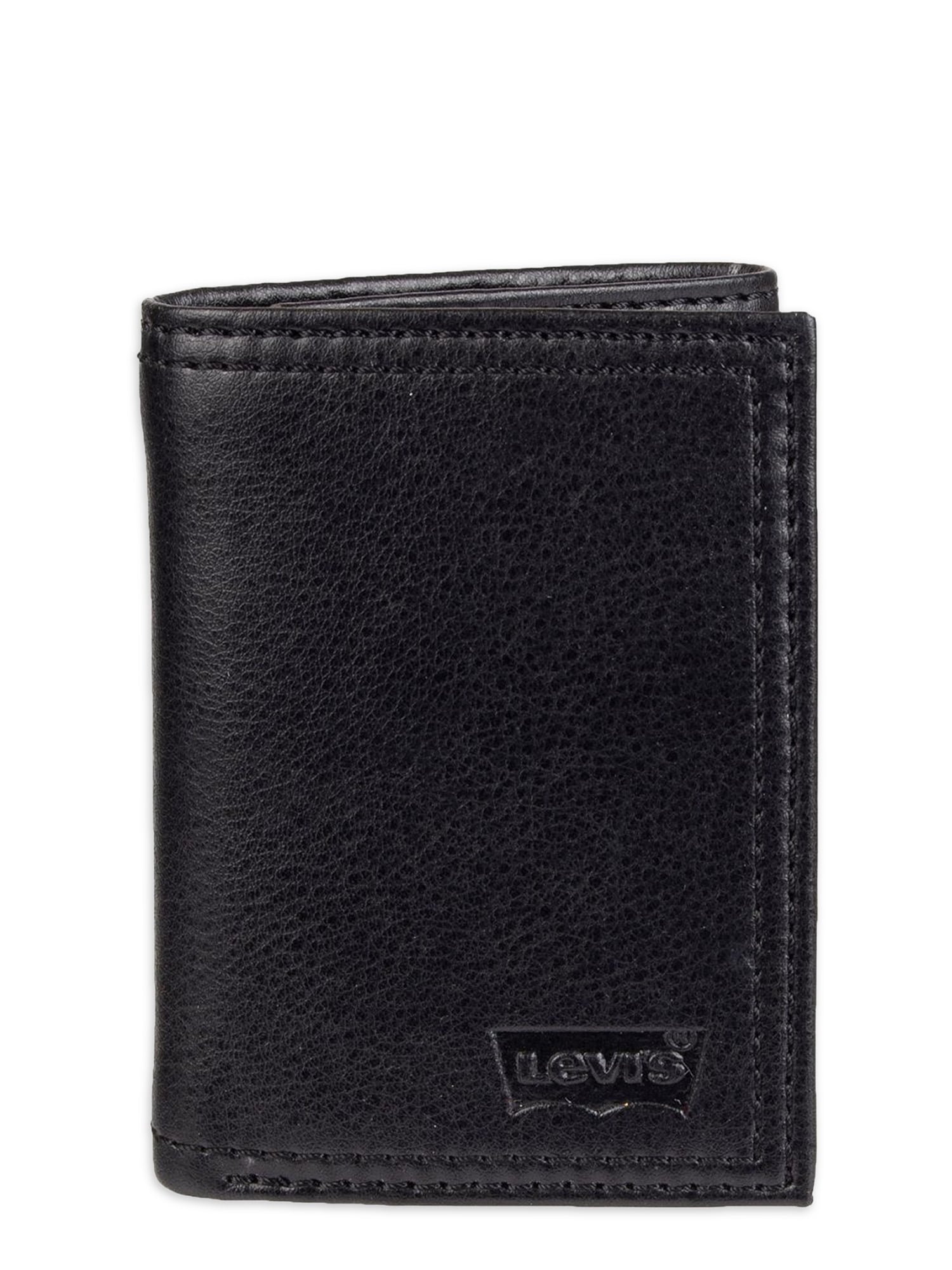 Levi's Men's RFID Everyday Essential Trifold Wallet, Black - Walmart.com