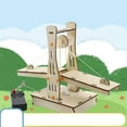 Suspension Bridge Model Wooden Puzzle Drawbridge Diy Lifting Bridge Toy