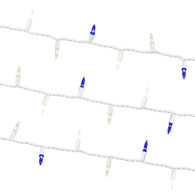 Blue Mini Lights 50 Count