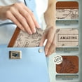 2026 New Brown Tan Floral Canvas Faux Leather Checkbook Cover, Amazing ...