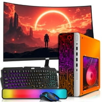 Restored HP G4 Gaming Desktop Computer PC Black AMD A10-9700,16GB RAM ...