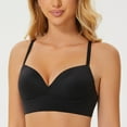 Meleneca Womens Push Up Bralettes Seamless Padded Wireless Bra With