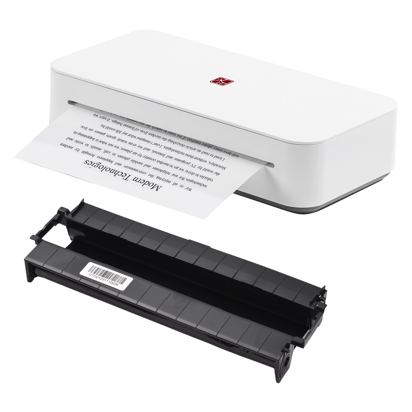 HPRT GT1 A4 Portable Thermal Transfer Printer Wireless USB Connect Connect with Mobile Computer for Office School Comes with 1pc Ribbon Roll Compatible with Windows Mac System Inkless Prin Walmart