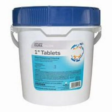 Pool Time MaxBlue Chlorine Tabs, 3 Inch Chlorinator Tablets, 6-in-1 ...