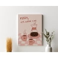 Affixzi Coffee Time Wall Art, Pssst Its Coffee Time Kitchen Print ...