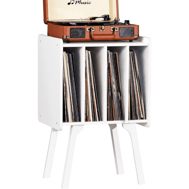 KFFKFF Vinyl Player Stand, Accommodates 220 Album Collection, Retro ...