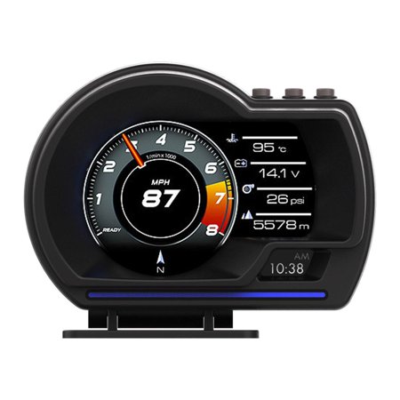 Universal Vehicle HUD Display Mini Dashboard & Displays Speed | Walmart ...