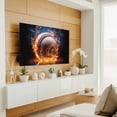 Baseball Elastic Indoor TV Cover 65" Dust Protector, Stretch Fabric ...