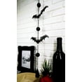 Guardian Of The Night Triple Bats Metal Beaded Wall Hanging Mobile Wind ...