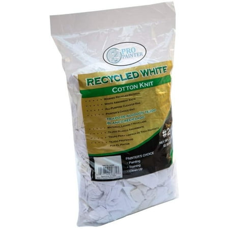 Pro painter Painting Cloth Rags,Pro Painter Recycled White Cotton Knit ...