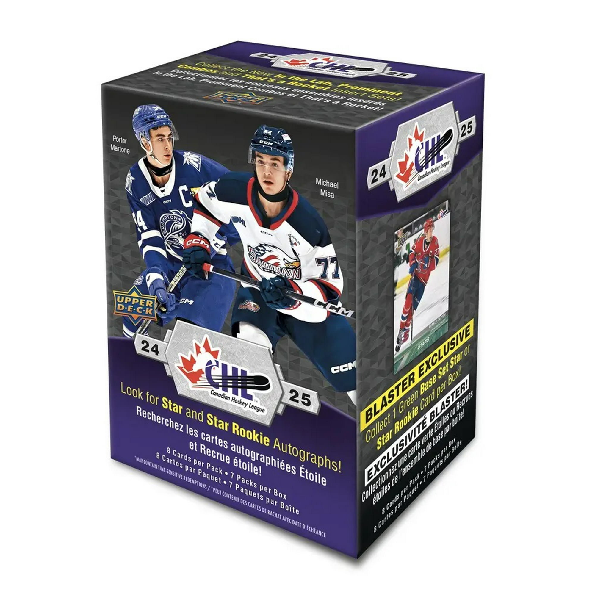 Click here for 2024-25 Upper Deck Chl Hockey Trading Cards Blaste... prices