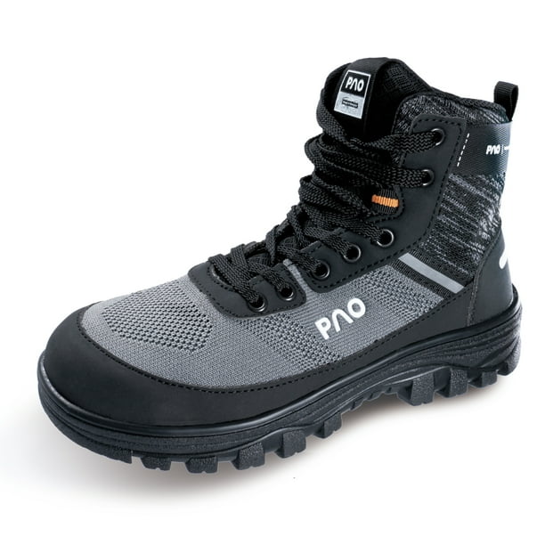 ANDANDA Steel Toe Boots for Men Microfiber Leather Work Boots, Anti ...