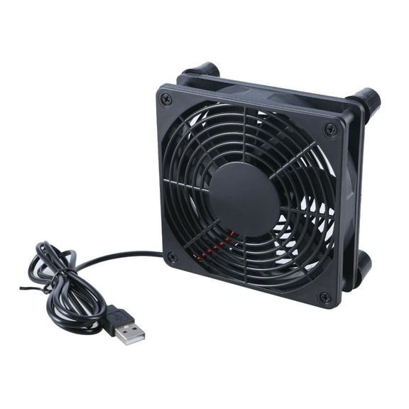 Qisuw High Airflow Cooling Fan for Router Modem Receiver TV Box 5V USB ...