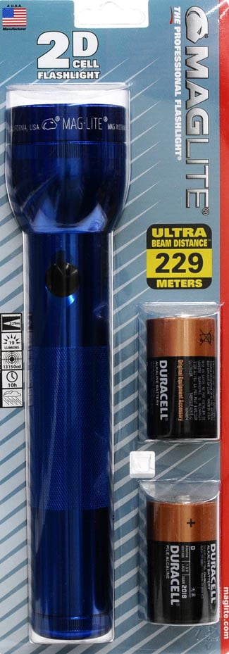 Mag-lite Maglite 2d With Batteries Black - Walmart.com