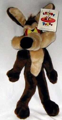 Warner Bros WILE E COYOTE 18" High Quality Plush Soft Stuffed Animal ...