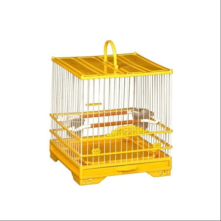 Portable Bird cage Square Bird Flight Cage with Rolling Stand and ...