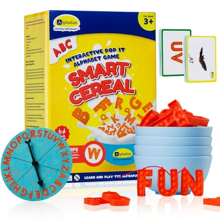 Smart cereal Pop Its Alphabet Phonics game, 2-4 Players, Includes 64 ...