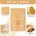 300 pieces of windowed kraft paper bags, 46-inch kraft paper standing ...