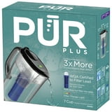 PUR PLUS 7 Cup Pitcher Filtration System, PPT711B, Black - Walmart.com